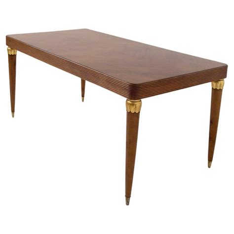 Architectural Italian Dining Table With Stone And Glass For Sale At