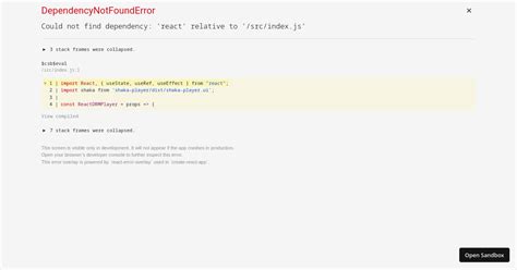 Shaka Player Examples CodeSandbox