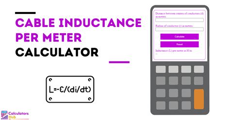 Cable Inductance Per Meter Calculator