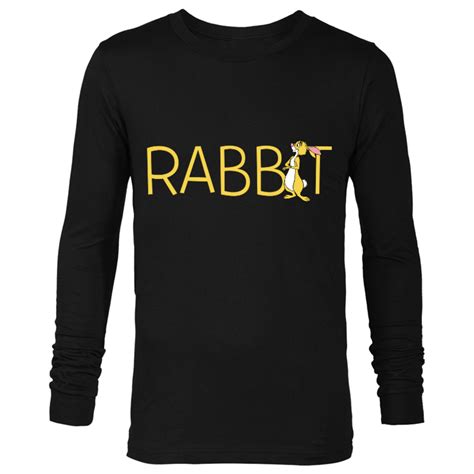 Disney Winnie The Pooh Rabbit Classic Lettering Long Sleeve T Shirt