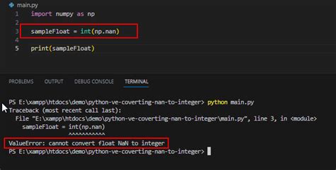 Valueerror Cannot Convert Float Nan To Integer Error In Python Solved Sourcecodester