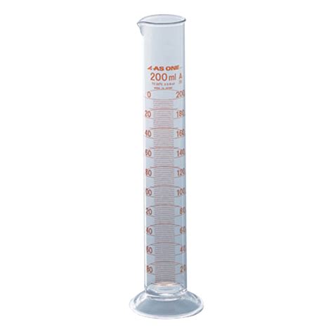 1 8562 07 Graduated Cylinder High Accuracy 200ml 【axel Global】asone