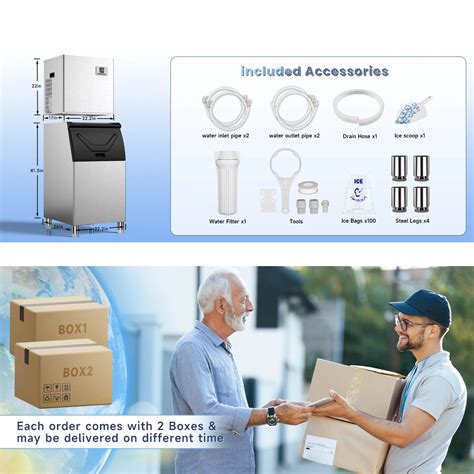 Cim 2100f Commercial Ice Maker Machine 550lb 24h
