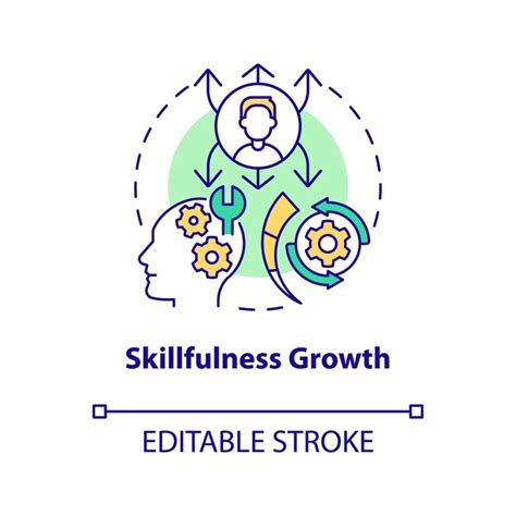 Premium Vector Skillfulness Growth Concept Icon