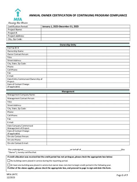 Fillable Online Owner Certification Form Part Bpdf Fax Email Print