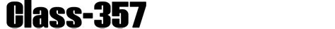 Class 357 Font Download