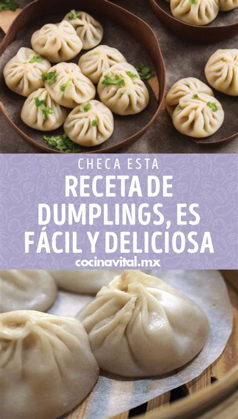 Checa Esta Receta De Dumplings Es Fácil Y Deliciosa In 2024 Asian