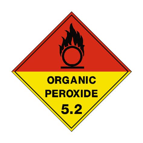 Organic Peroxide 52 Label Safety Uk