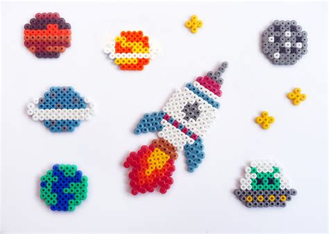 Outer Space Fuse Bead Template Perler Hama Pyssla Melty Fathers Day
