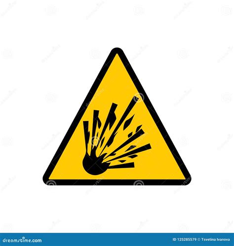 Explosive Warning Label Royalty Free Stock Image