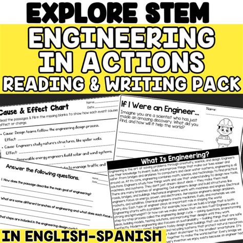 Engineering In Action Reading Passages And Writing Pack Englishspanish