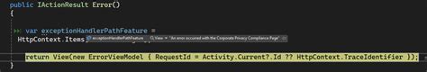 Error Handling Aspnet Core 7 Mvc Adding More Detail Attributes Or Something To Extend