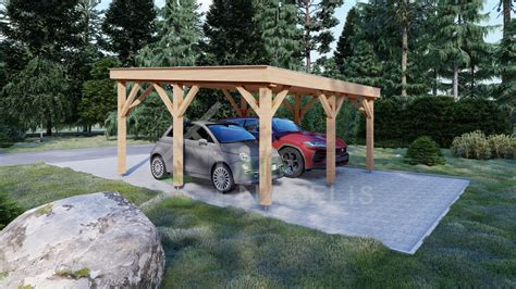 Prefab Wooden Carport Kits Wooden Double Carport Kit Carports