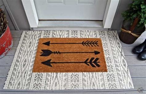 Layered Front Door Mats Ideas Rustic Crafts And Diy