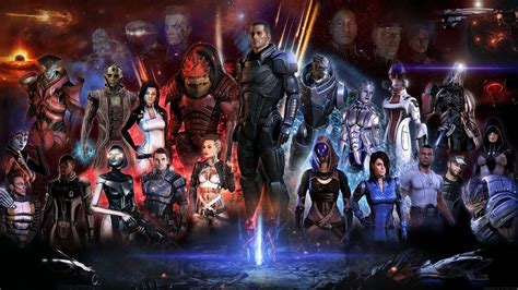 Mass Effect Characters Hd Desktop Wallpaper Widescreen High Definition Fullscreen