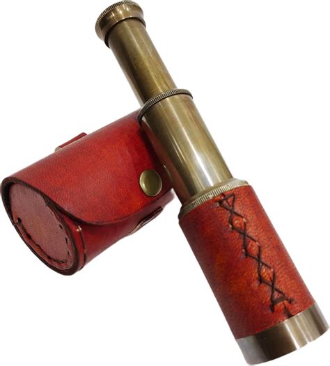 Navirock 6 Solid Brass Handheld Spyglass Telescope With
