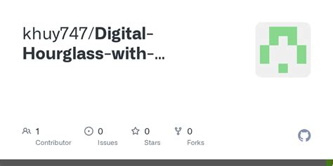 Network Graph · Khuy747digital Hourglass With Stm32f103c8t6 · Github