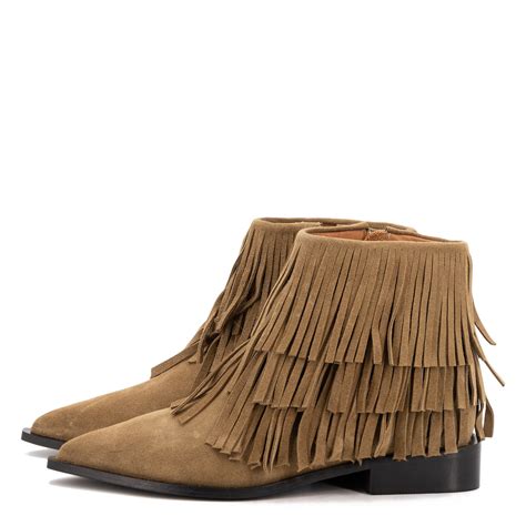 Adele Fringes Booties Toral
