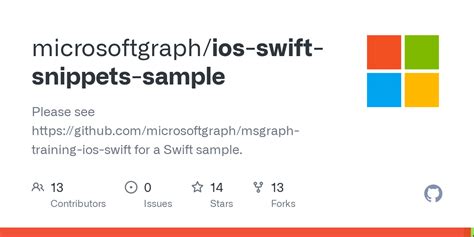 GitHub Microsoftgraph Ios Swift Snippets Sample Please See Https Github Microsoftgraph