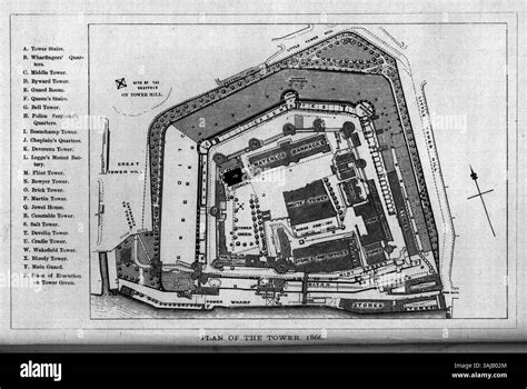This Illustration Provides A Detailed Plan Of The Tower Of London