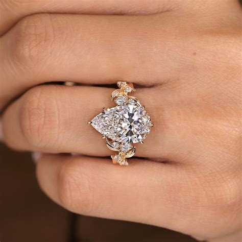 Shop 5 Carat Pear Shaped Diamond Ring