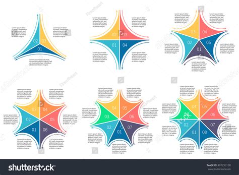 Star Diagram Chart Graph 3 4 Stock Vector Royalty Free 407253130