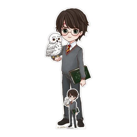 Harry Potter Cartoon Style Mini Cardboard Cutout Official Standee Free