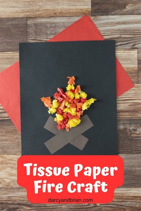 Construction Paper Flames Easy Diy Tissue Paper Camp Fire Celebrate