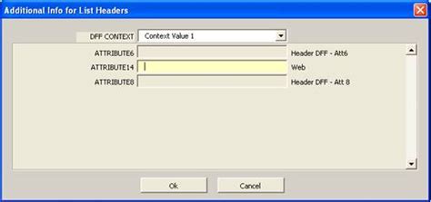Descriptive Flexfields