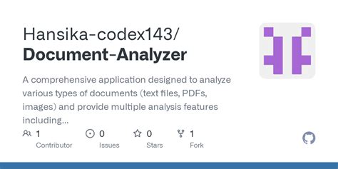 Github Hansika Codex143document Analyzer A Comprehensive