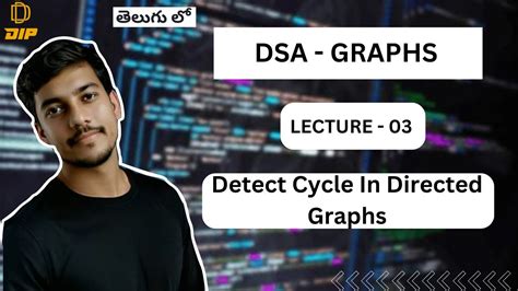 cycle detection in directed graph graphs dsa in telugu dsa