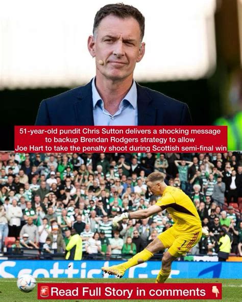 51 Year Old Pundit Chris Sutton Delivers A Shocking Message To Backup