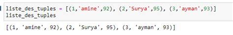 Tuto Python Créer Et Manipuler Une Liste Des Tuples Tutoriel Python