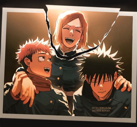 Itadori Yuuji Fushiguro Megumi And Kugisaki Nobara Jujutsu Kaisen Drawn By Trubwlsum Danbooru