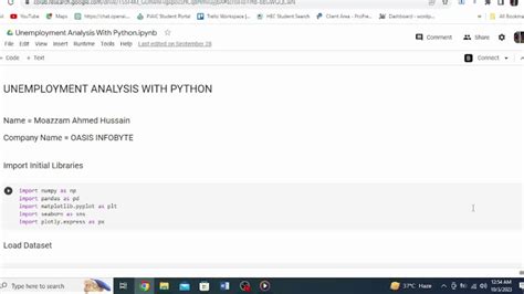 Moazzam Ahmed Hussain On Linkedin Oasisinfobyte Datascience Internship
