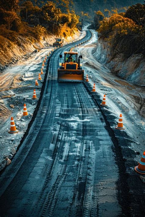 Civil Engineering Construction A Drone View Of An Expansive Highway