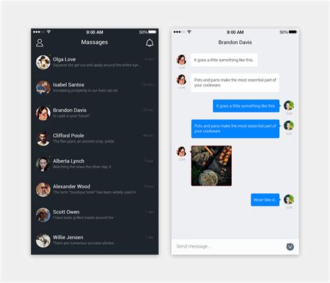 Chat Ui On Behance