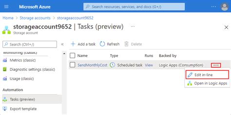 create automation tasks to manage and monitor azure resources azure