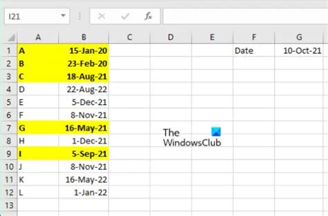 Highlight Rows With Dates Using Conditional Formatting In Excel