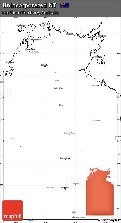 Free Blank Simple Map Of Unincorporated Nt