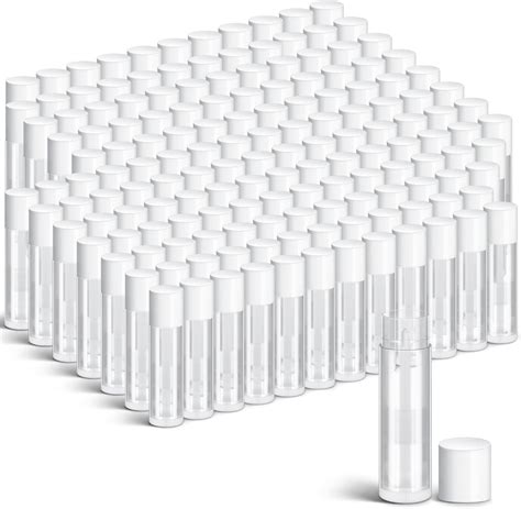 50 Pcs Lip Balm Containers Tubes Empty 316 Oz Clear Lip