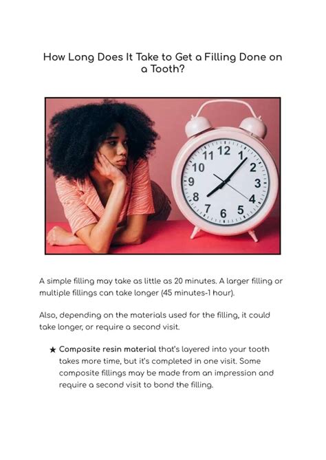 Ppt How Long Does It Take To Get A Filling Done On A Toothdocx