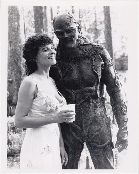 Adrienne Barbeau Laughs On Set With Swamp Thing 8x10 Publicity Photo