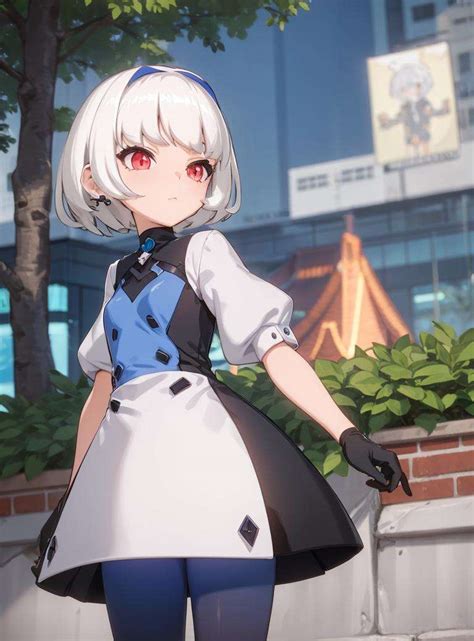 1girl White Hair Short Hair Image Created By Tensorart