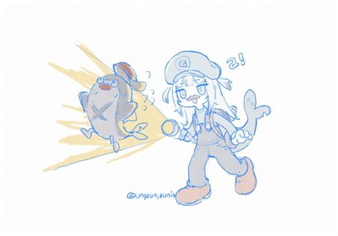 Unya Unyaunia Bloop Gawr Gura Gawr Gura Luigi Hololive