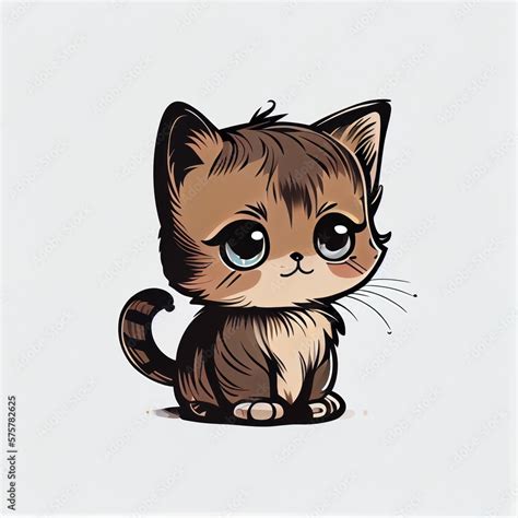 Cute Cat Cartoon Drawing