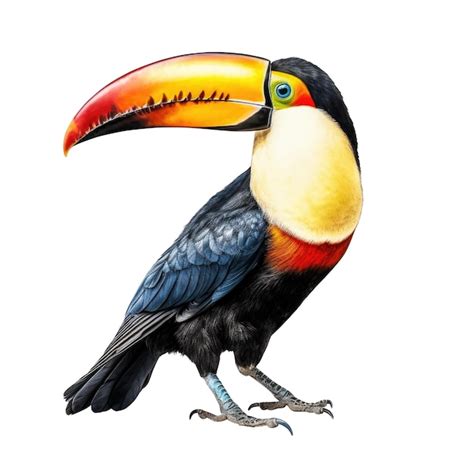 Premium Ai Image Toucan Isolated On White Background