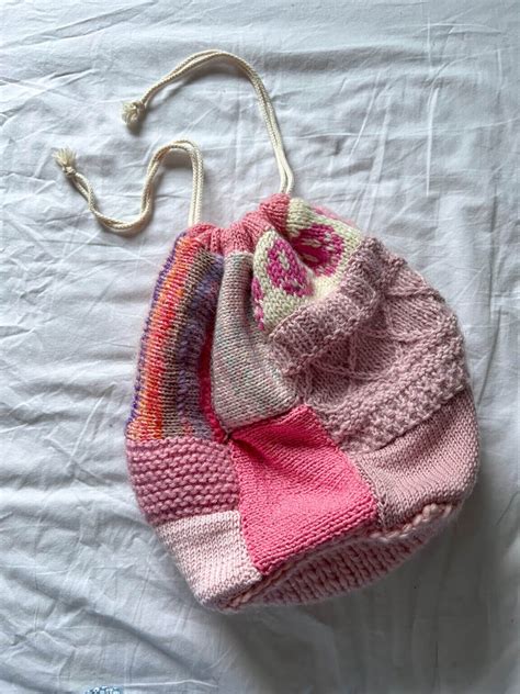 Best 12 Onigiri Drawstring Pouch Free Knitting Pattern Artofit