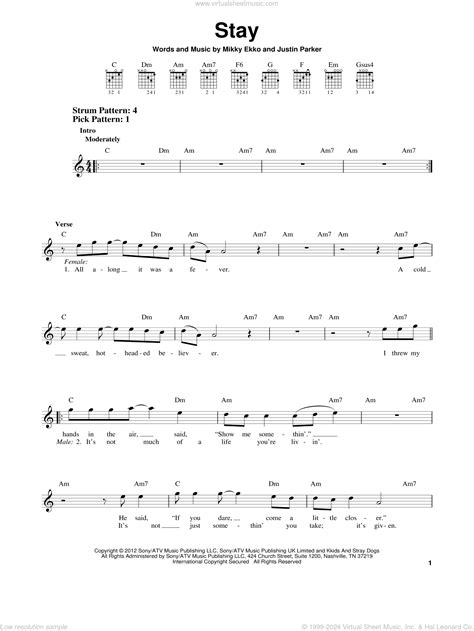 Guitar Chords Stay