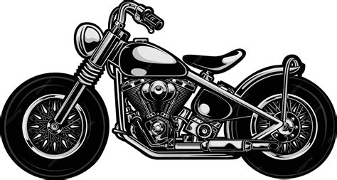 Premium Vector Classic Motorcycle Vector